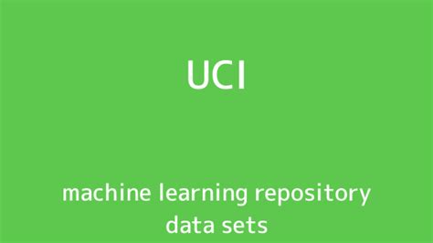 how to download datasets from uci repository treesearch