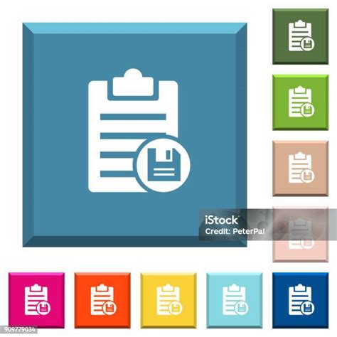 참고 흰색 아이콘 모서리 사각형 버튼에 저장 0명에 대한 스톡 벡터 아트 및 기타 이미지 0명 다이어리 레코드 아날로그