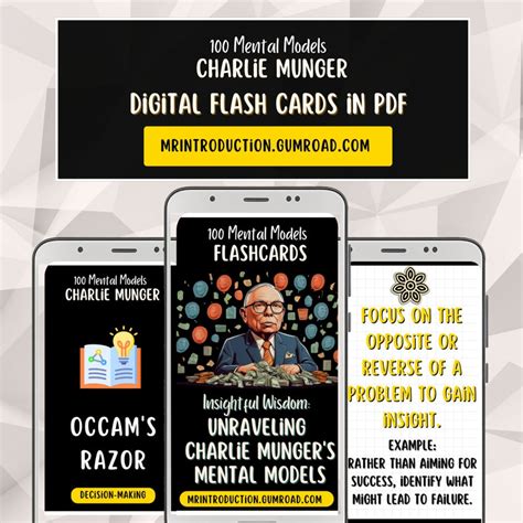 100 Mental Models Charlie Munger Elevate Your Thinking Master Your Decision Making Etsy