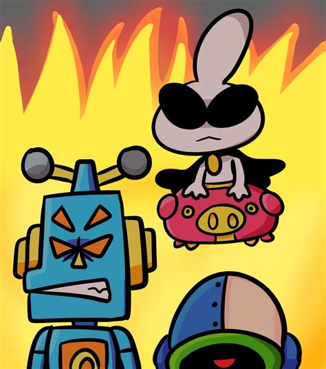 Orbulon Dr Crygor And Mike Warioware Drawn By Offbeat Danbooru