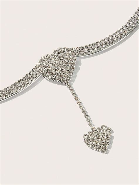 Rhinestone Decor Chest Brace Shein Uk