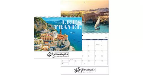 Lets Travel Spiral Wall Calendar Amsterdam Printing