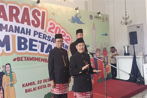 Marullah Pimpin Majelis Persatuan Betawi Riano Dan Oding Jadi Wakil