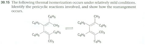Solved 30 15 ﻿the Following Thermal Isomerization Occurs