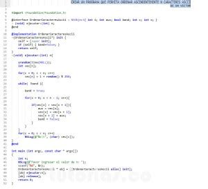 POO Arrays Objective C Ordenar Caracteres Ascii Tutorias Co