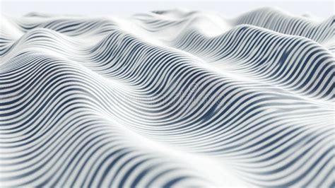Soft Undulating Waves Of Fabric Create A Mesmerizing Optical Illusion With Fine Parallel