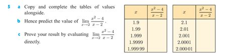 5 A Copy And Complete The Tables Of Values StudyX