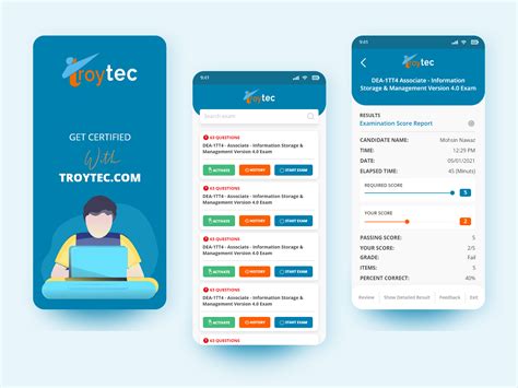 Exam Mobile App Ui Ux Design By Ahmad Arslan On Dribbble