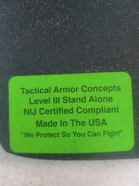 Lot 12 Protective Products Kevlar Vest With Tactical Armor Concepts