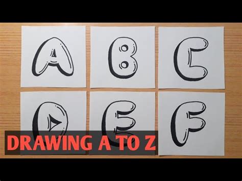 How To Draw Graffiti Bubble Letters A Z