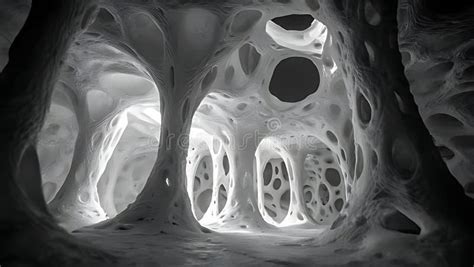 Biomorphic 3d Printed Structures With Volumetric Light Ai Generated