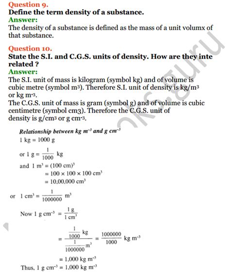 Selina Concise Physics Class 7 Icse Solutions Chapter 1 Physical