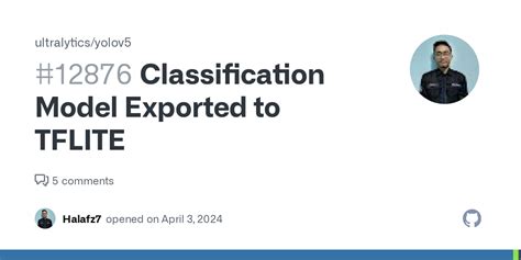 Classification Model Exported To Tflite · Issue 12876 · Ultralytics