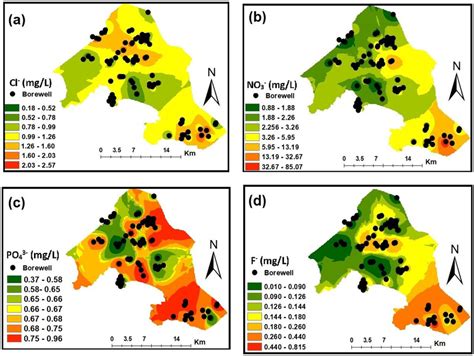 Spatial Distribution Maps Of Anthropogenic Activity Indicators A C Download Scientific