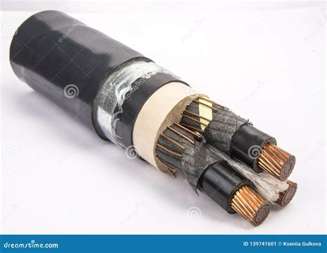 Cross Section Of Low Voltage Cable Stock Image Image Of Copper Core