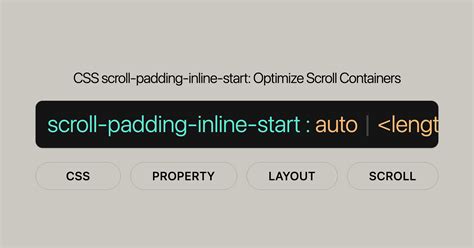 Css Scroll Padding Inline Start Optimize Scroll Containers
