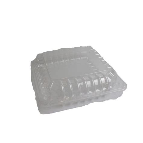 Yocup Company Yocup 8x8x2 1 Compt Clear Ops Plastic Hinged Lid Container 32g Pc 200 Cs