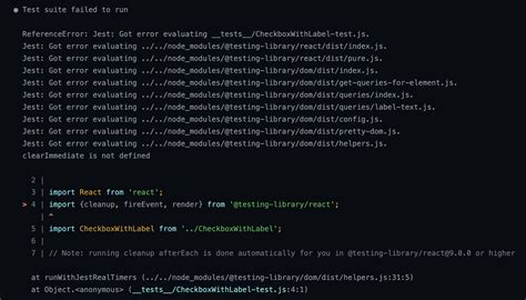 When Running In Jest Code Assumes `setimmediate` And `clearimmediate