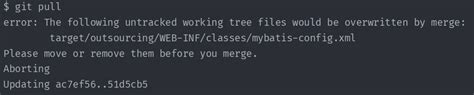 the following untracked working tree files would be overwritten by