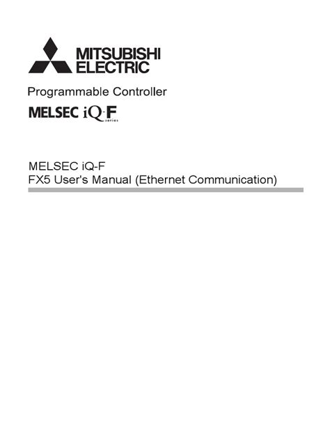 fx5 ethernet communication pdf programmable logic controller file transfer protocol