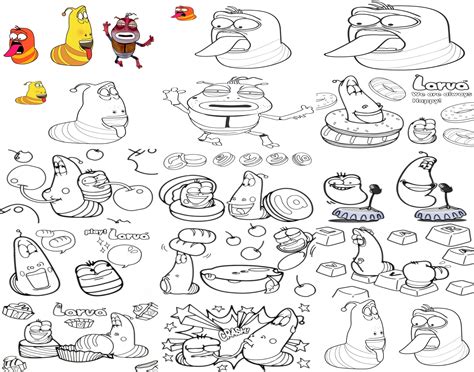 라바 색칠공부 라바 프린트 14종 아이파파