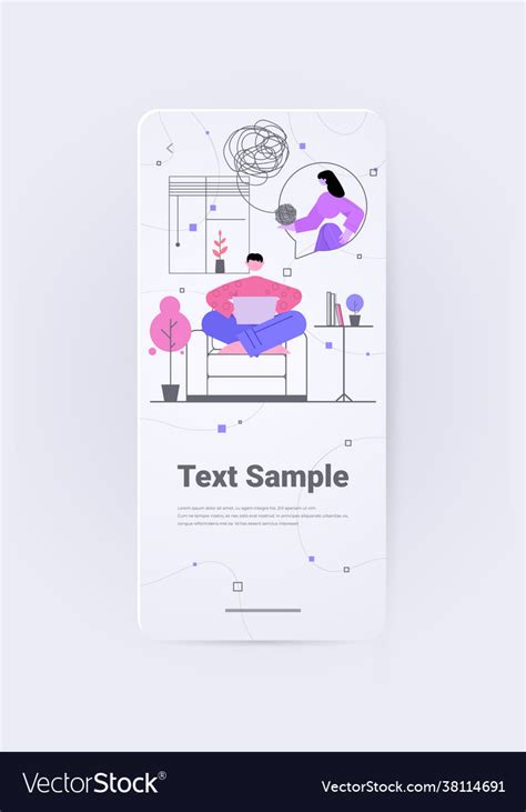 Psychologist Solving Psychological Problem Vector Image