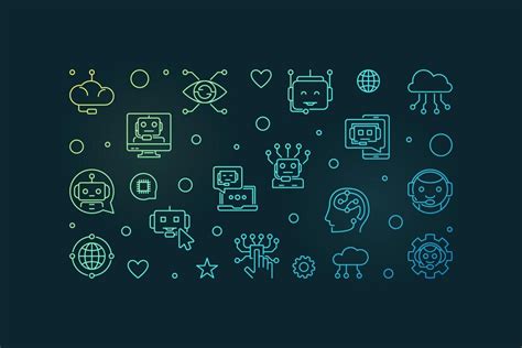 Premium Vector Chatbot Thin Line Horizontal Vector Modern Banner