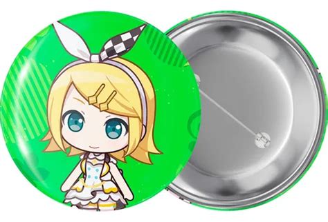 Fotobotón 58 Mm More More Jump Chibi Project Sekai Kagamine Rin