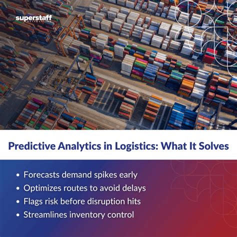 Predictive Analytics In Logistics Outsmart Disruptions And Future