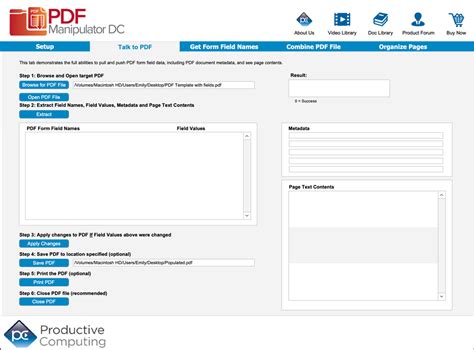 pdf manipulator dc adobe filemaker plug in productive computing