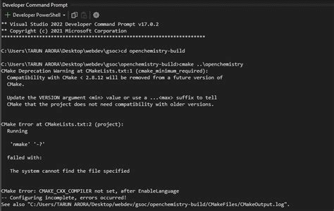 Problem Building Openchemistry From Source In Windows Development Avogadro Discussion