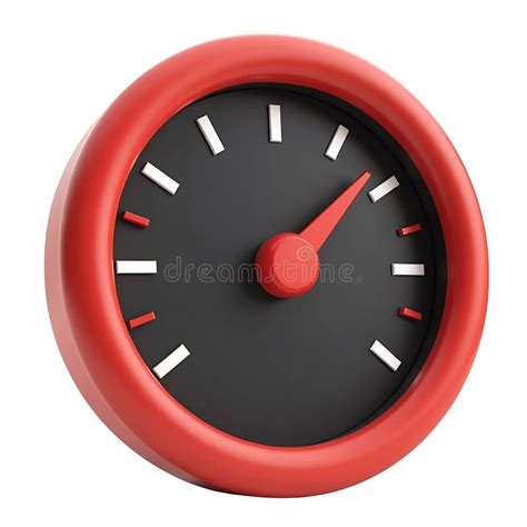 Red Speedometer Gauge Showing Progress And Speed Measurement Stock Illustration Illustration