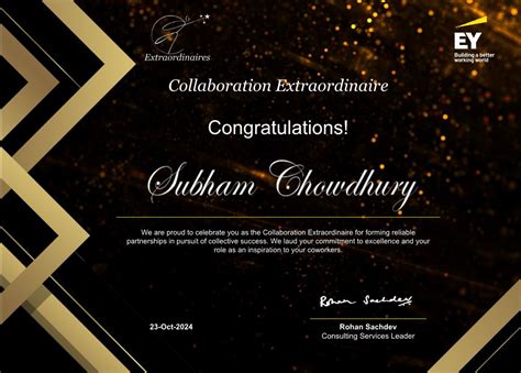Recognition Teamwork Ey Subham Chowdhury 14 Comments