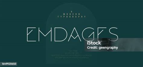 최소한의 현대적인 로고 알파벳 글꼴 타이포그래피 미니멀리스트 도시 디지털 네온 미래의 창조적인 로고 글꼴 벡터 그림 곡선에 대한 스톡 벡터 아트 및 기타 이미지 Istock