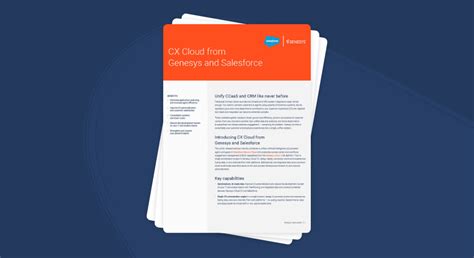 Cx Cloud From Genesys And Salesforce Genesys