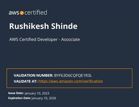 Rushikesh Shinde On Linkedin Aws Added