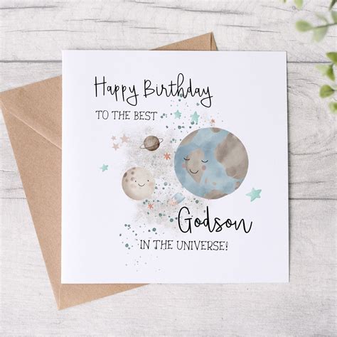 Godson Birthday Card Birthday Card For Godson Happy Birthday Cards