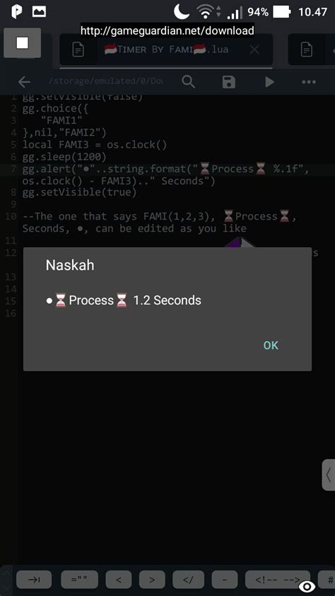 Script Timer Osclock To Add In Your Script Lua Scripts Gameguardian