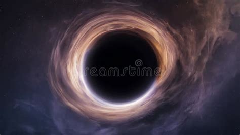 Rotating Black Hole Accretion Disk In Deep Space Stock Footage Video Of Black Exploration
