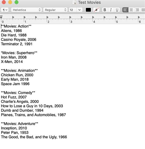 Solved Python Below Is An Txt File Of A List Of Movies The