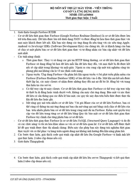 Lab 3 Esp Thingspeak Firebase Pdf
