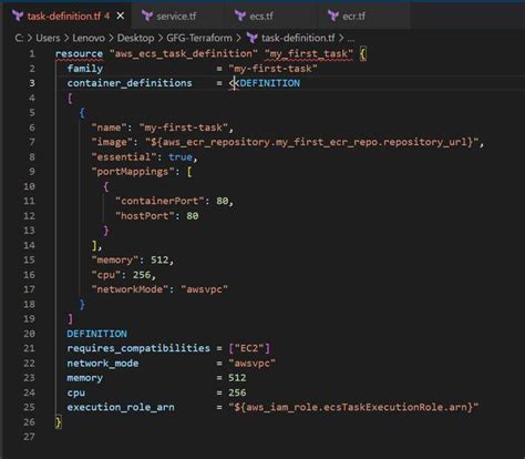 ecs deployment using terraform geeksforgeeks