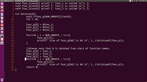 C Programming To Use Functional Pointer And Before Function Name Is