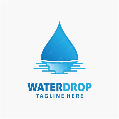 Premium Vector Creative Water Drop Logo Design