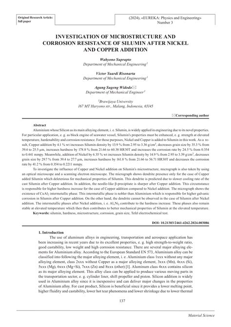 Pdf Investigation Of Microstructure And Corrosion Resistance Of Silumin After Nickel And