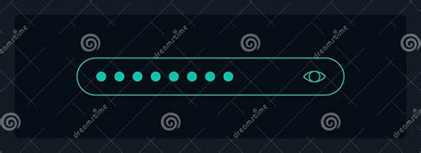 Reliable Password Input Ui Element Template Stock Vector Illustration Of Digital Icon 264689737