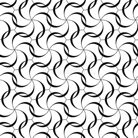 Vector Interlocking Circles Repeat Tile Pattern Stock Vector