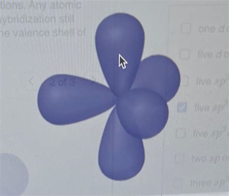 solved which of the following clusters of orbitals could
