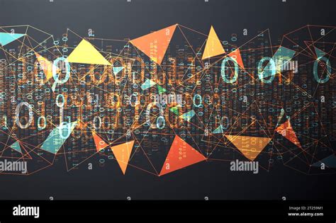 Technology Background Big Data Concept Binary Computer Code Vector