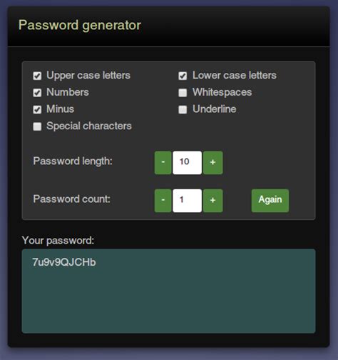 Random Password Generator